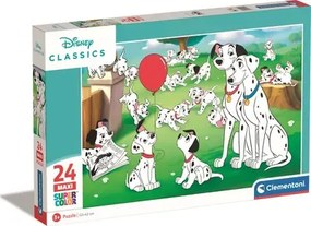 Clementoni PUZZLE Disney: 101 Dalmatinů MAXI / 24 dílků / od 3 let
