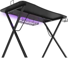 Genesis Holm 200 RGB / Herní stůl / černý / D:113cm / Š:60cm / V:75cm