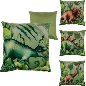 Dekorační polštářek T-REX 40x40 cm, zelený