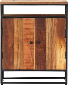 Odkládací skříňka 60x35x76 cm masivní recyklované dřevo a ocel 282727