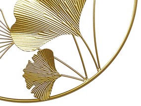 Nástěnný dekor zlatý BISMUTH Beliani