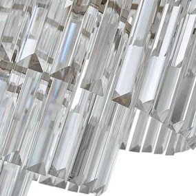 Toolight - Křišťálová stropní svítilna 7xE14 40W Glamour APP780-7C, chromová, OSW-05032