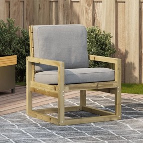 vidaXL Zahradní židle 57,5 x 63 x 76 cm masivní borové dřevo [844645] Barva: Bílá
