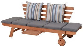 Hnědá dřevěná zahradní lavice Rincon – Garden Pleasure