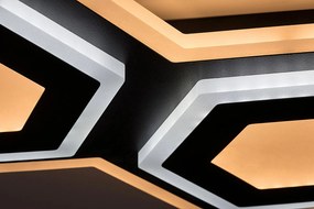 Rabalux Černé stropní LED svítidlo Bitsi 250x410mm 44W 71114