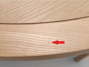 Kulatý jídelní stůl s deskou v dubovém dekoru ø 128 cm Storm - II. jakost – Zuiver