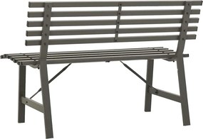 Zahradní lavička 110 cm ocel černá 317135