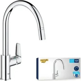 Grohe - Dřezová baterie s výsuvnou koncovkou, chrom