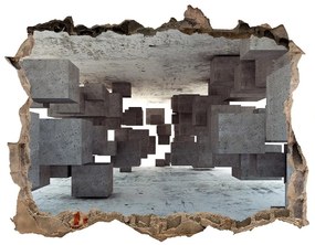 Wallmuralia Samolepící nálepka beton Kvádry beton 95x64 cm