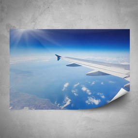 Plakát - Křídlo letadla (60x40 cm) - PopyDesign