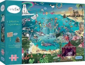 GIBSONS Puzzle Společnost živočichů / 1000 dílků / 68 x 49 cm