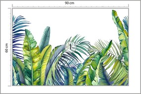 Fototapeta Zelené A Modré Tropické Rostliny Samolepící tapety 104x70.5