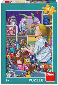 DINO Puzzle XL Pro Anežku 300 dílků 33x47cm skládačka dn472372