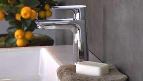 Hansgrohe Talis E, umyvadlová baterie 110 s odtokovou soupravou s táhlem, kartáčovaný bronz, 71710140