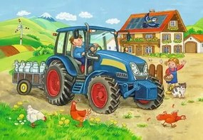 Ravensburger Staveniště a dvůr / 2x12 dílků / od 3 let