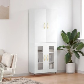 vidaXL Skříň highboard 69,5 x 34 x 180 cm kompozitní dřevo [3195716] Barva: hnědý dub