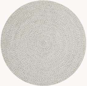 Kulatý interiérový/exteriérový koberec's nízkým vlasem Trenzado