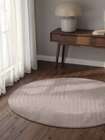 Vikosa, Kusový koberec Vikosa Arcura 106270 Light Grey kruh, 120x120 (průměr) kruh, šedá, ložnice