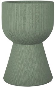 OnaDnes -20% Time for home Zelený plastový květináč Virtus M 27 cm