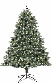 Umělý vánoční stromeček Zelená 210 cm PVC, plast a ocel 3395246