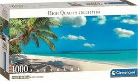 CLEMENTONI Panoramatické puzzle Houpačka u oceánu / 1000 dílků / od 14