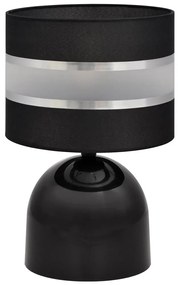 Helam | Stolní lampa HELEN 1xE27/60W/230V černá/stříbrná | HE1194