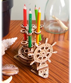 Ugears 3D dřevěné mechanické puzzle Organizér na psací potřeby