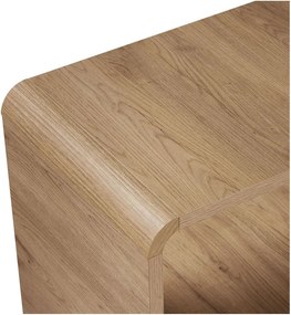 Knihovna v dekoru dubu ve světle přírodní barvě 78x153x34 cm Senza – Nordure