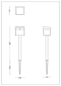Philips - LED Solární lampa se senzorem EZRA LED/1,8W/3,7V 3000K IP44
