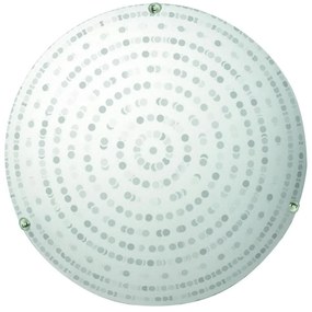 Bílé stropní svítidlo se skleněným stínidlem ø 30 cm Circle – Candellux Lighting