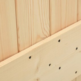 Posuvné dveře s kováním 90 x 210 cm masivní borové dřevo,  3202982