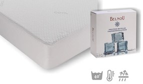 Hyperprodyšné termoregulační prostěradlo BelnoU Cool 180x200 cm - bílá