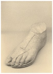Paper Collective designové moderní obrazy The Foot (120 x 168 cm)