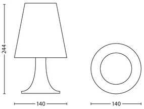 Philips 71795/99/16 - LED Dětská stolní lampa DISNEY STAR WARS 1xLED/2,3W/230V