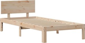 Rám postele s čelem 75 x 190 cm masivní borovice 3306070