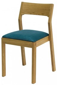 Jídelní židle Z226 Alexa, čalouněný sedák, dubový masiv, stohovatelná