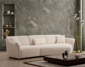 Hanah Home Třímístná pohovka MENTIS krémová 288 cm