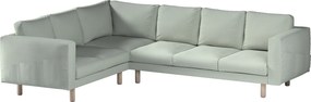 Potah na pohovku IKEA Norsborg rohová 5-místná barva modrá látka pletený vzor