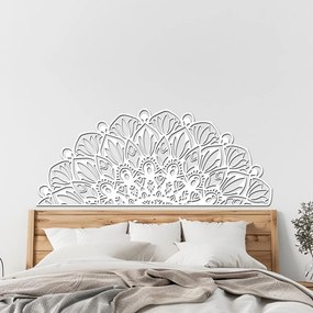 dřevo života Dřevěná mandala k posteli ŽIVOST Rozměry (cm): 140x59, Barevný vzor: Bílá
