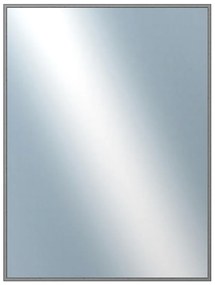 DANTIK - Zarámované zrcadlo - rozměr s rámem cca 60x80 cm z lišty Hliník šedá drás. | P269-223 (7269223)