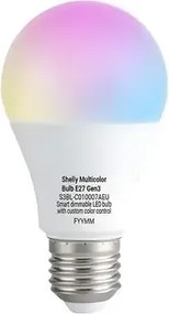 Shelly Multicolor E27 Gen3 / LED žárovka / RGB / E27 / 800 lm / Wi-Fi,