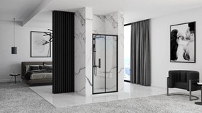 Rea - RAPID FOLD zalamovací sprchové dveře - černý mat, 80 x 195 cm, REA-K6418