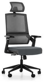 Kancelářská židle Soldado, šedá / černá