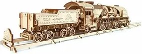 Ugears 3D dřevěné mechanické puzzle V-Express parní lokomotiva 4-6-2 s