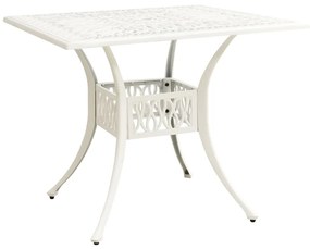 vidaXL 3dílný bistro set litý hliník bílý