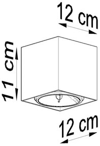 Sollux SL.0699 - Bodové svítidlo BLAKE 1xGU10/40W/230V