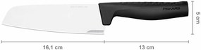 Fiskars Hard Edge Nůž Santoku, 16cm 1051761