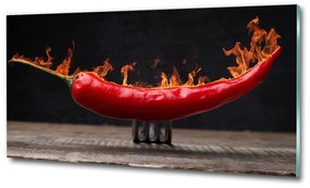 Wallmuralia Foto obraz skleněný horizontální Chilli papričky 100x50