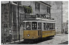 Obraz na plátně - Historická tramvaj 1121QA (90x60 cm  )