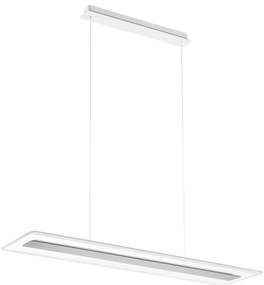 Linea Light 8937 Antille_P, závěsné svítidlo z pískovaného skla a chromu, 44W LED 3000K, délka 95cm
